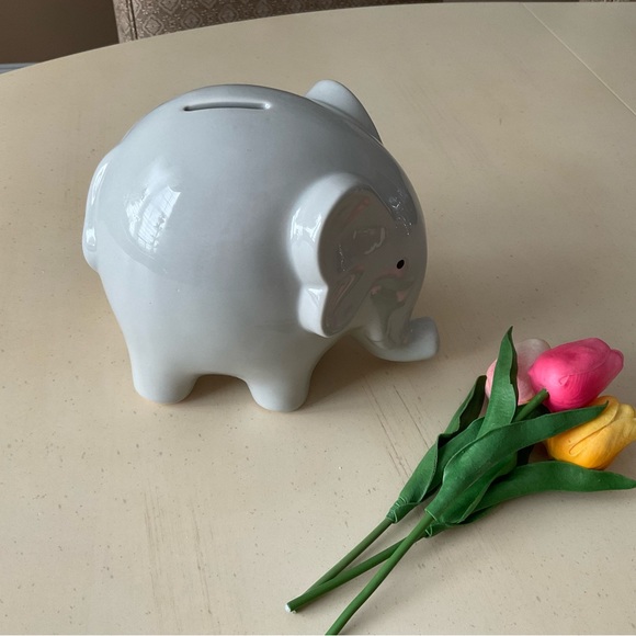 Concepts In Time, LLC | Other | Nwt Grey Ceramic Elephant Bank | Poshmark